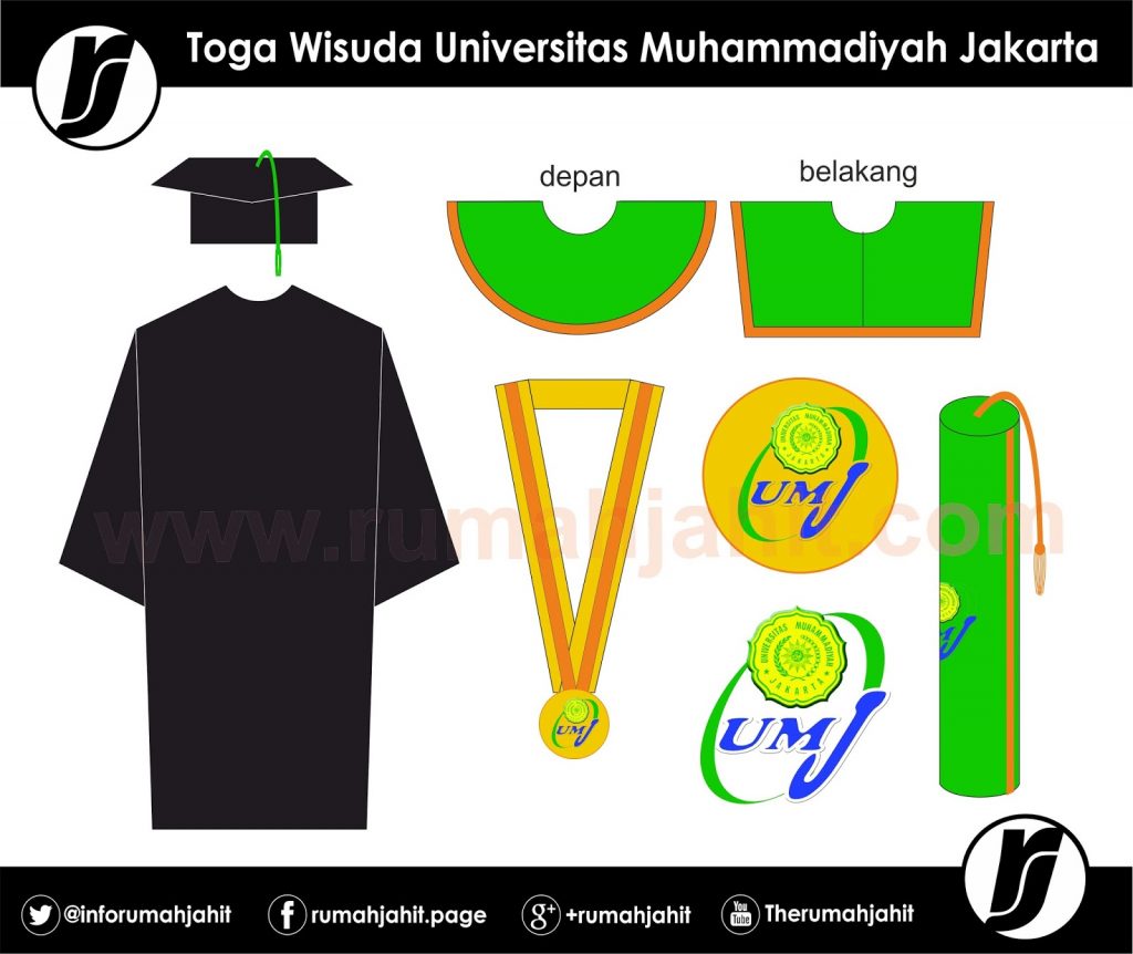 Toga Wisuda Universitas Muhammadiyah Jakarta - Mitra Pengadaan Seragam ...