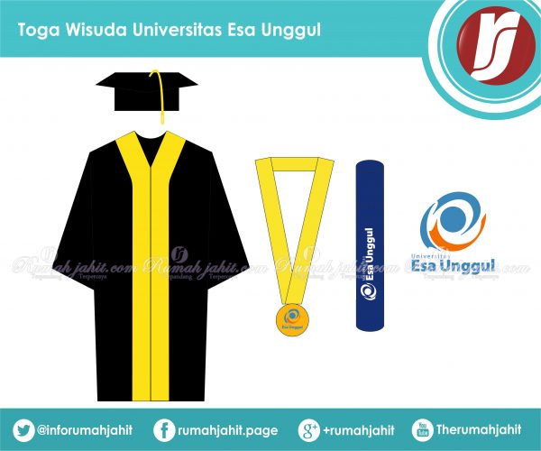 Toga Wisuda Universitas Esa Unggul 2 - Mitra Pengadaan Seragam No 1 di ...